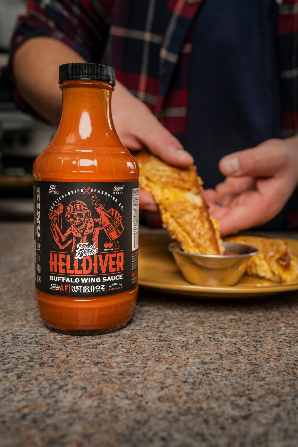 BORN IN BUFFALO: HELLDIVER Buffalo Chicken Grilled Cheese ...