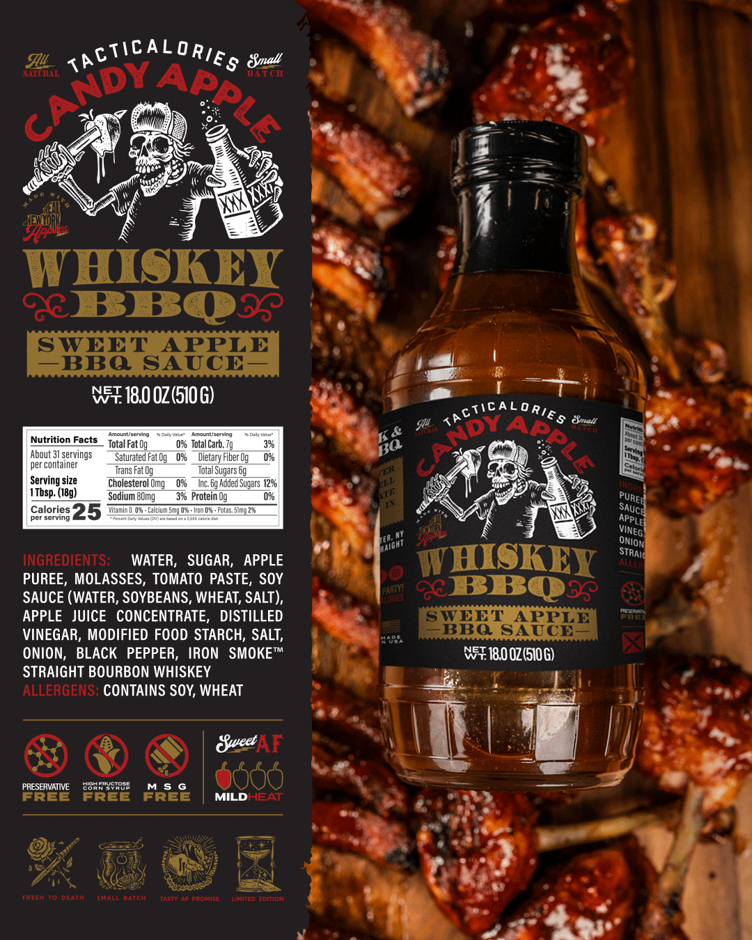 Candy Apple Whiskey BBQ Sauce | Best Tasting BBQ Flavor - Tacticalories ...